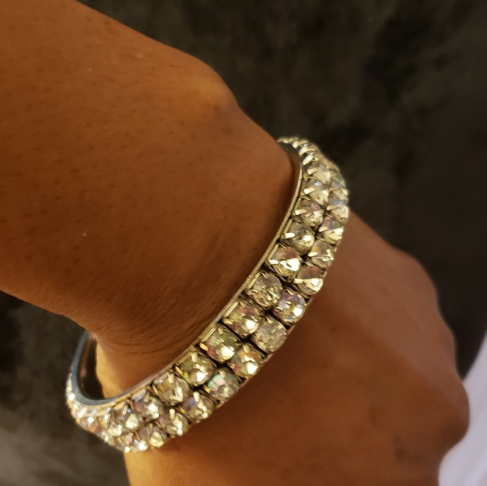 Crystal & Silver Bracelet - Gem